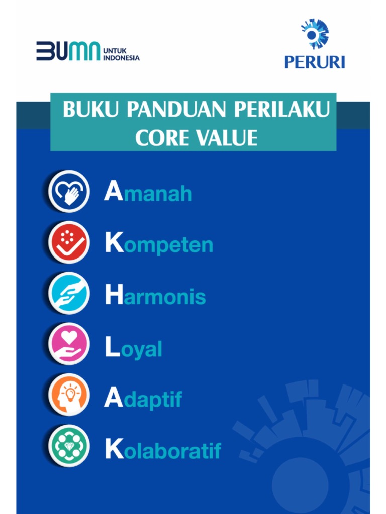 Core Value Akhlak Peruri | PDF