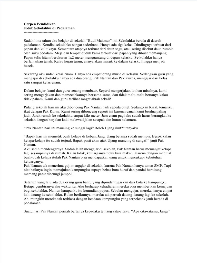 Cerpen Menarik | PDF | Kesehatan Holistik | Agama & Spiritualitas