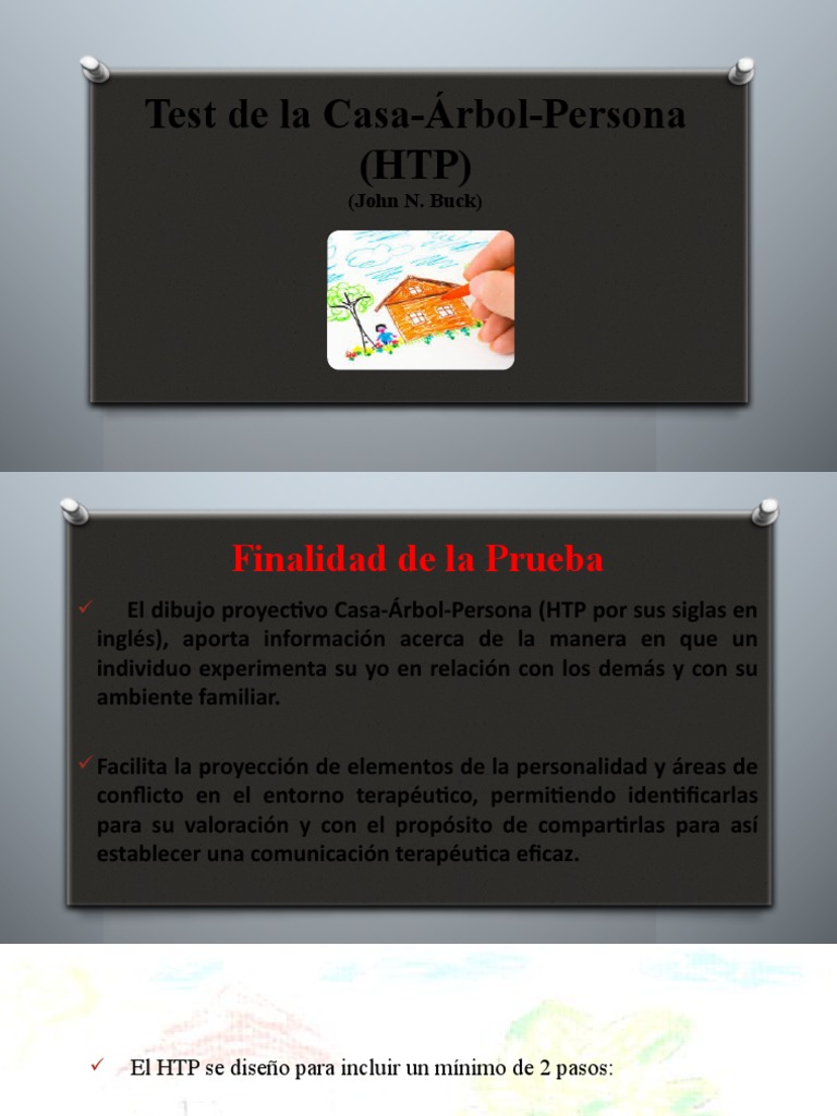 Test de La Casa Arbol Persona HTP | PDF | Dibujo | Conceptos psicologicos