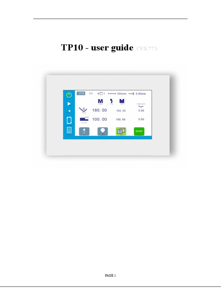 3 - TP10S - User Guide (v3.77) | PDF | Electricity | Equipment