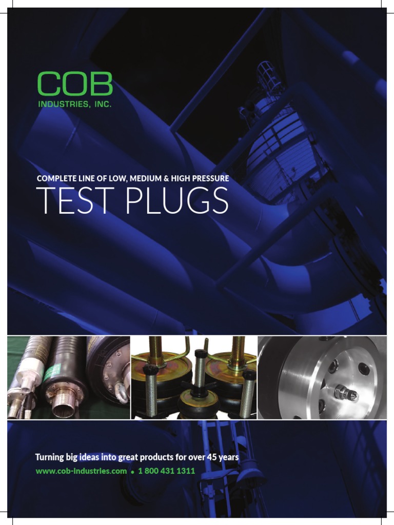 Test Plugs: Complete Line of Low, Medium & High Pressure | Download ...
