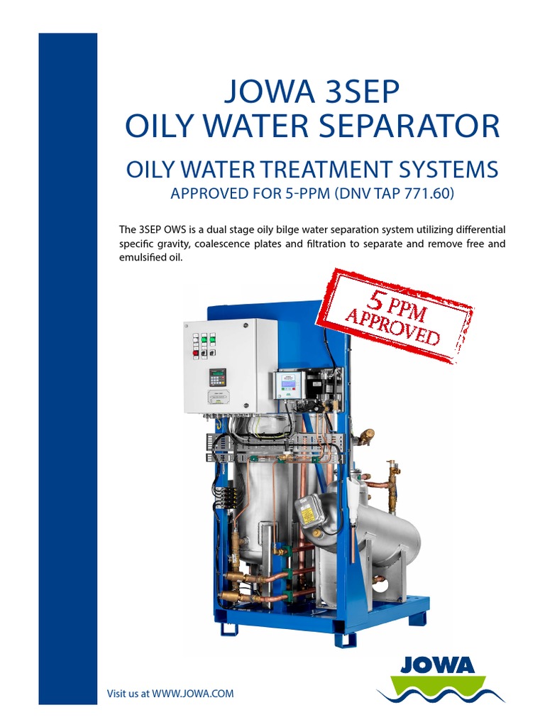 Jowa 3sep Oily Water Separator | PDF | Water Management | Chemical ...