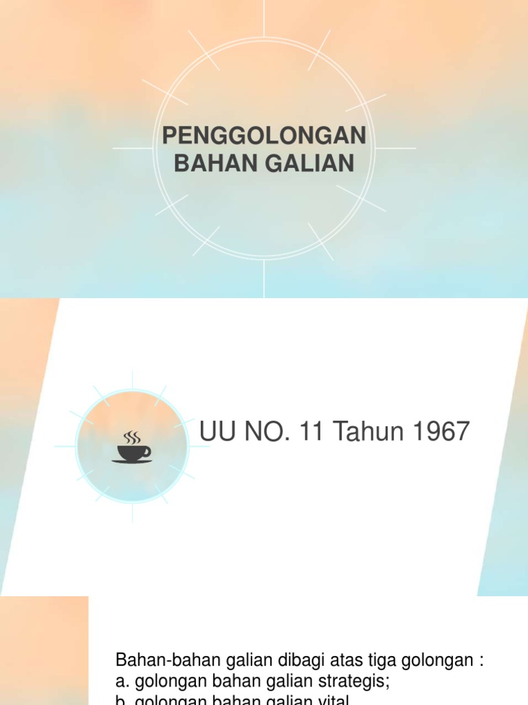 Penggolongan Bahan Galian | PDF