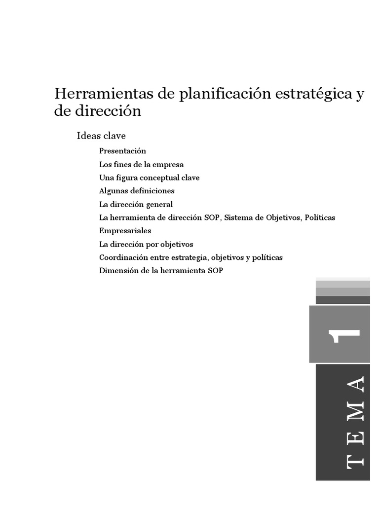 Tema1 Liderazgo | PDF | Planificación estratégica | Planificación
