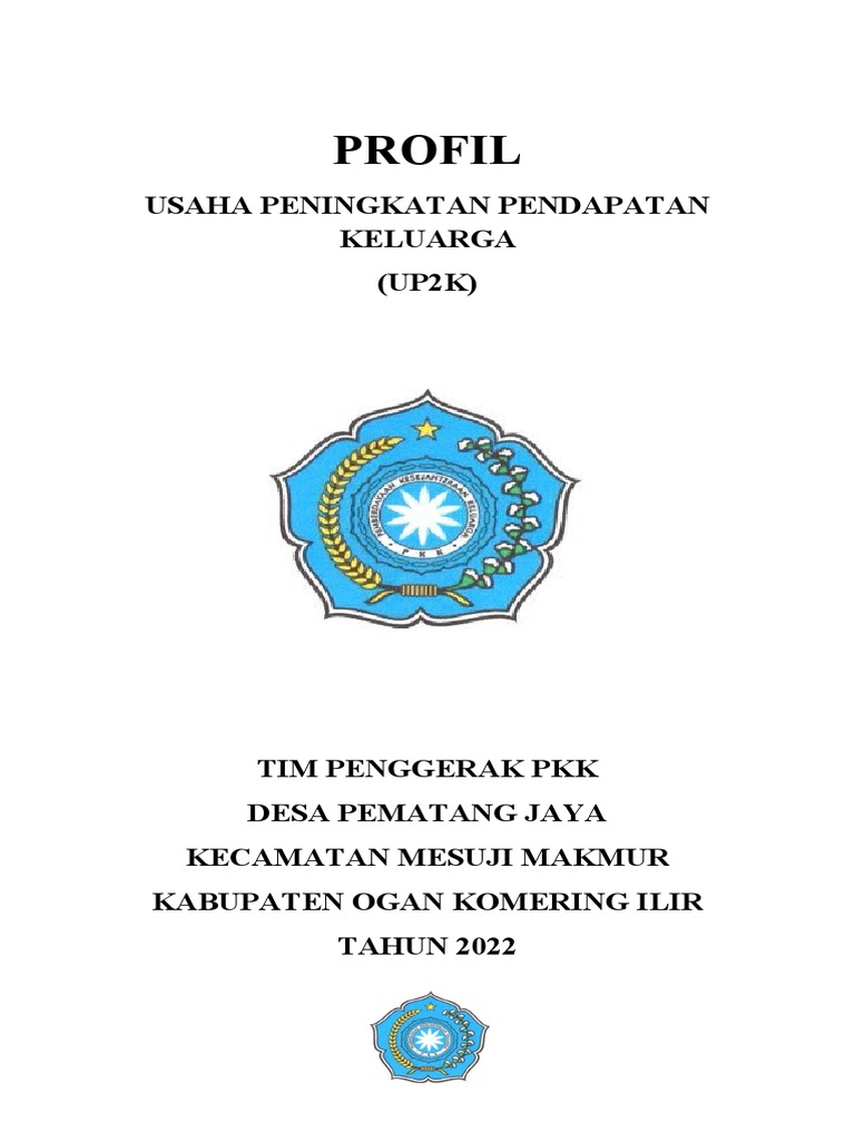 Profil Up2k PKK Pematang Jaya | PDF