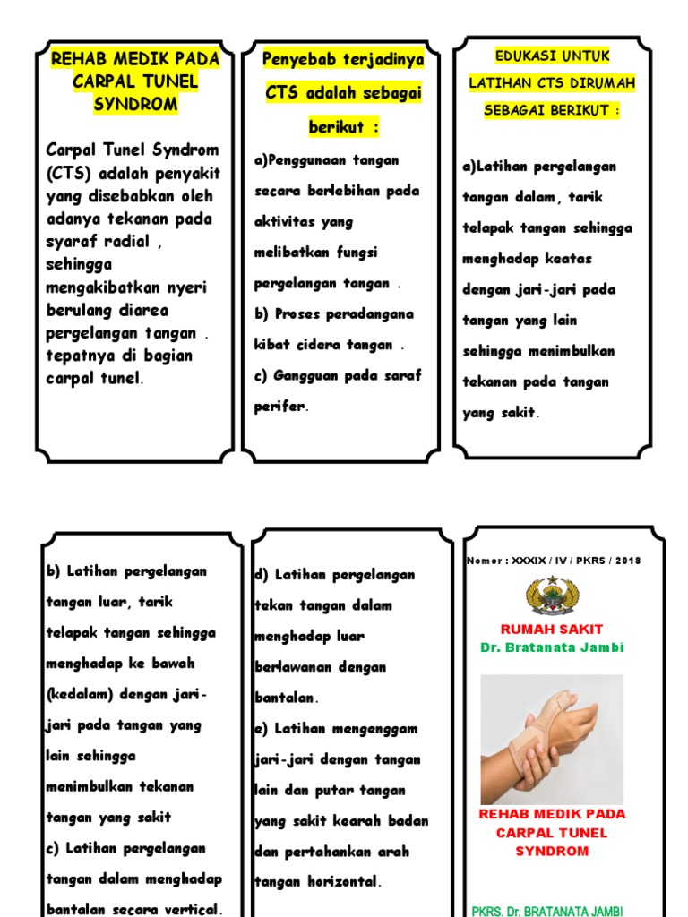 Leaflet Rehab Medik CTS | PDF