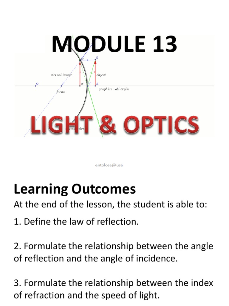 Laws of Reflection and Refraction | PDF | Refraction | Reflection (Physics)