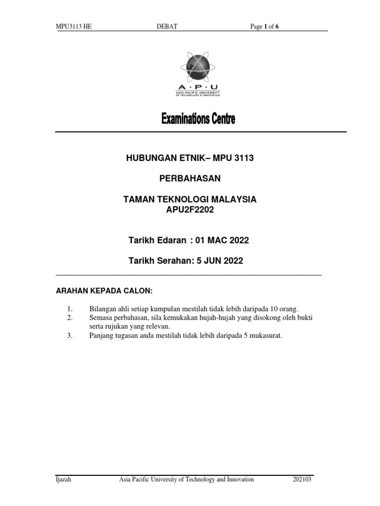 HE - APU2F2202 - Perbahasan | PDF