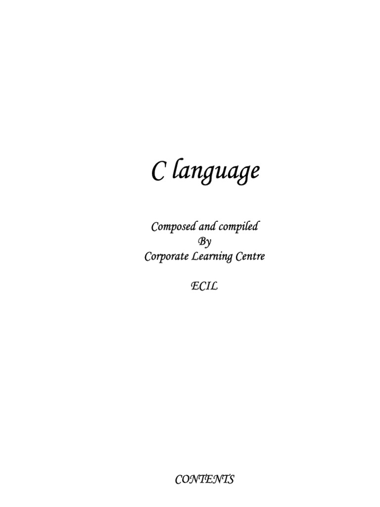 C Language (1) - 11235 | PDF | Pointer (Computer Programming) | Control Flow