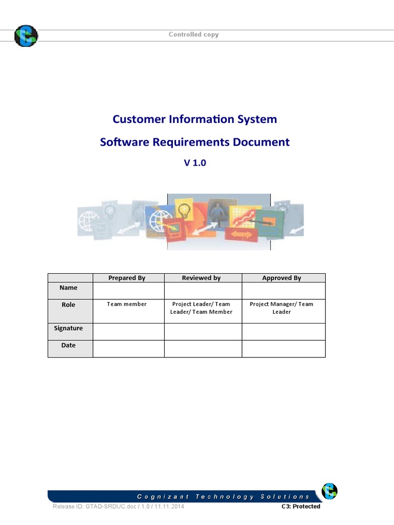 Customer Information System Software Requirements Document: Controlled ...