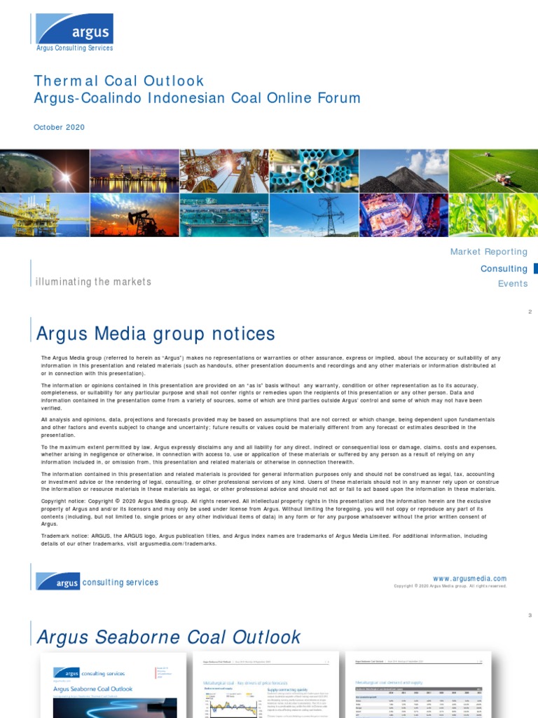 Argus Thermal Coal Outlook | PDF | Information | Forecasting Argus Thermal Coal Outlook | PDF | Information | Forecasting