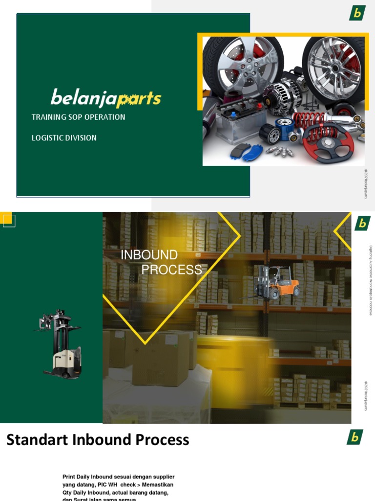 Proses Operasional Inbound dan Outbound | PDF