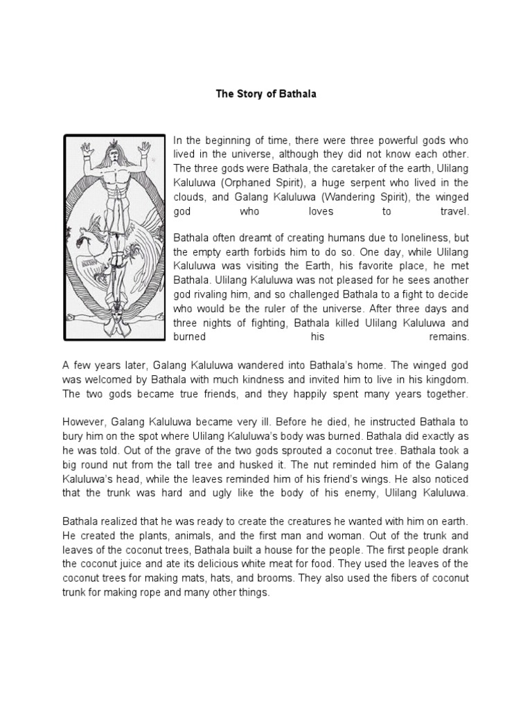 The Story of Bathala - 1544903969 | PDF
