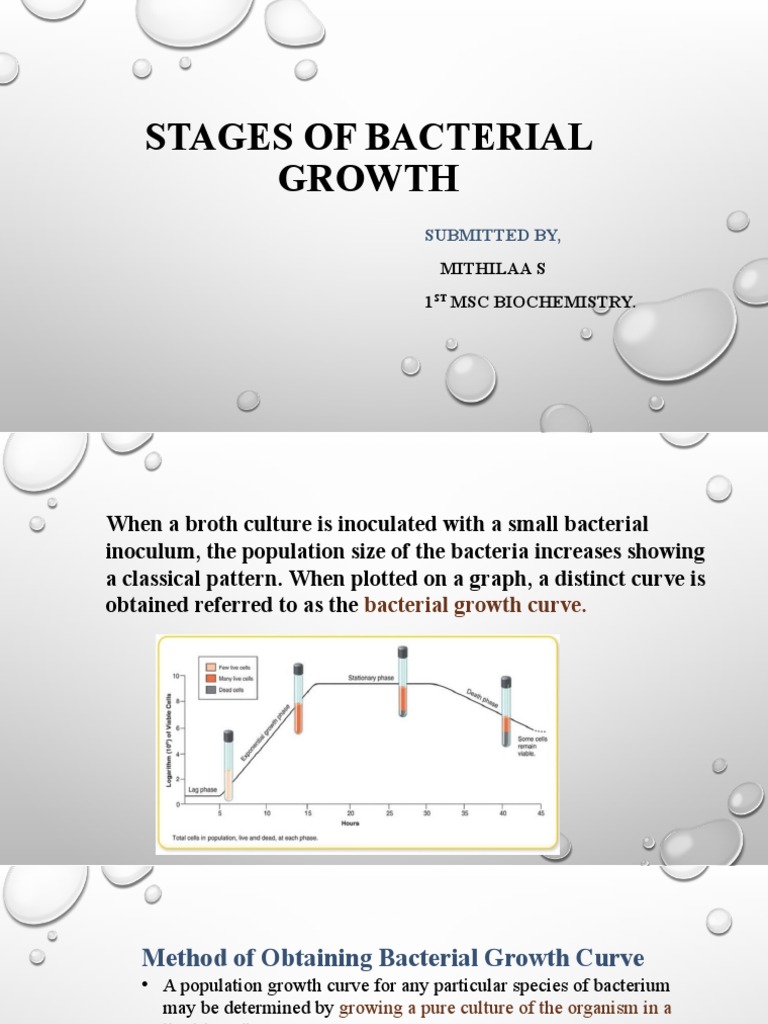 Stages of Bacterial Growth | PDF | Bacteria | Organisms