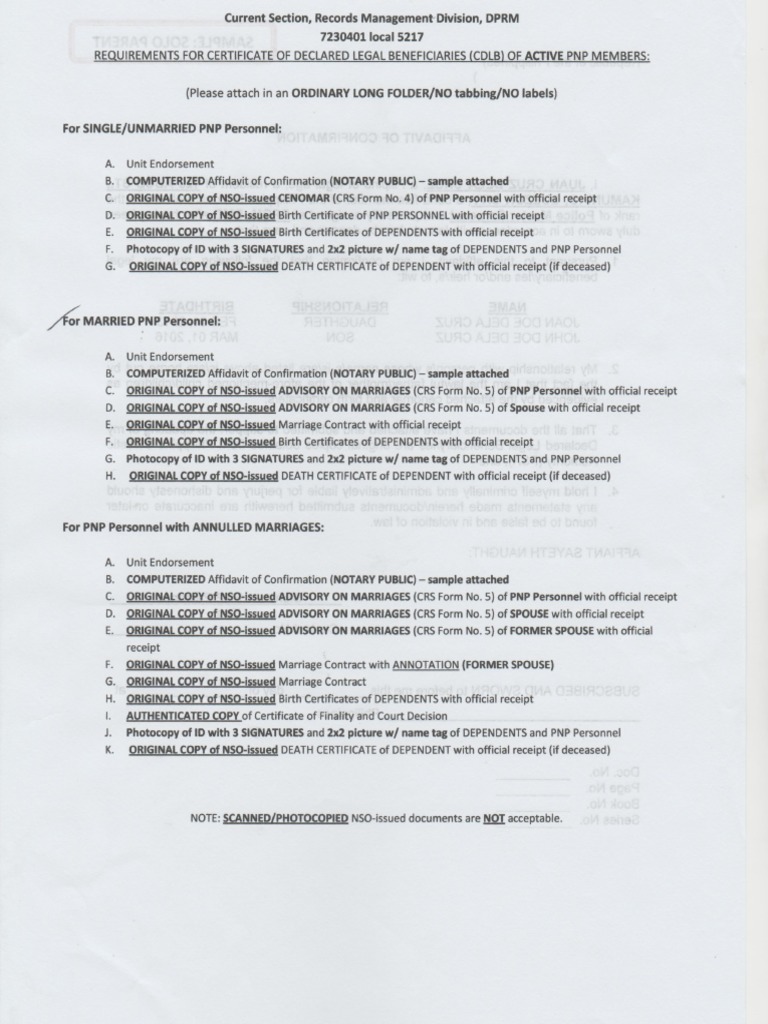 CDLB Requirements | PDF