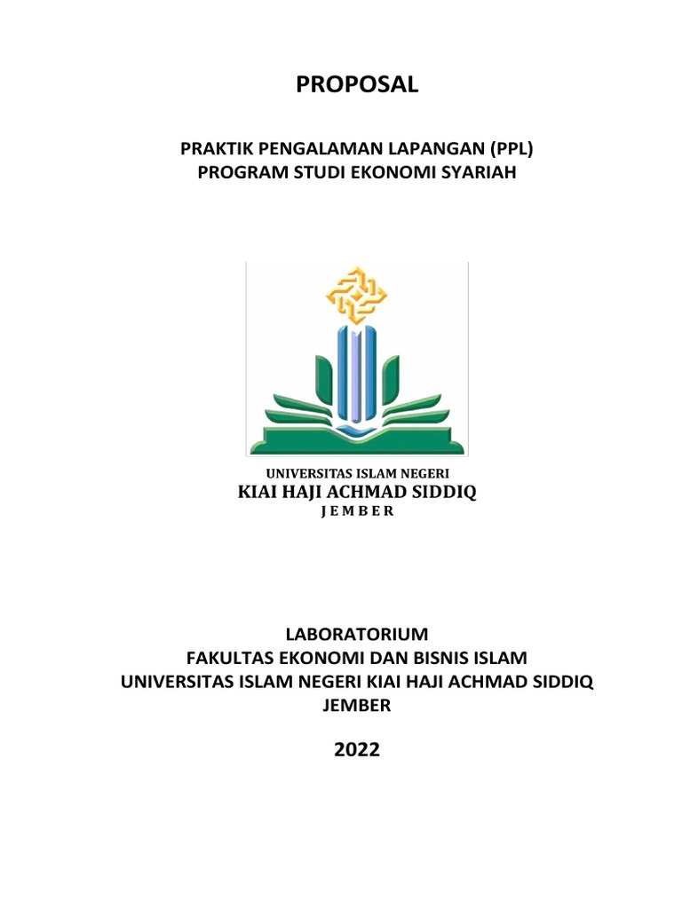 Proposal PPL Program Studi Ekonomi Syariah FEBI UIN KHAS Jember 2022 | PDF