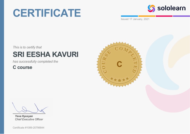 Sololearn C Course | PDF