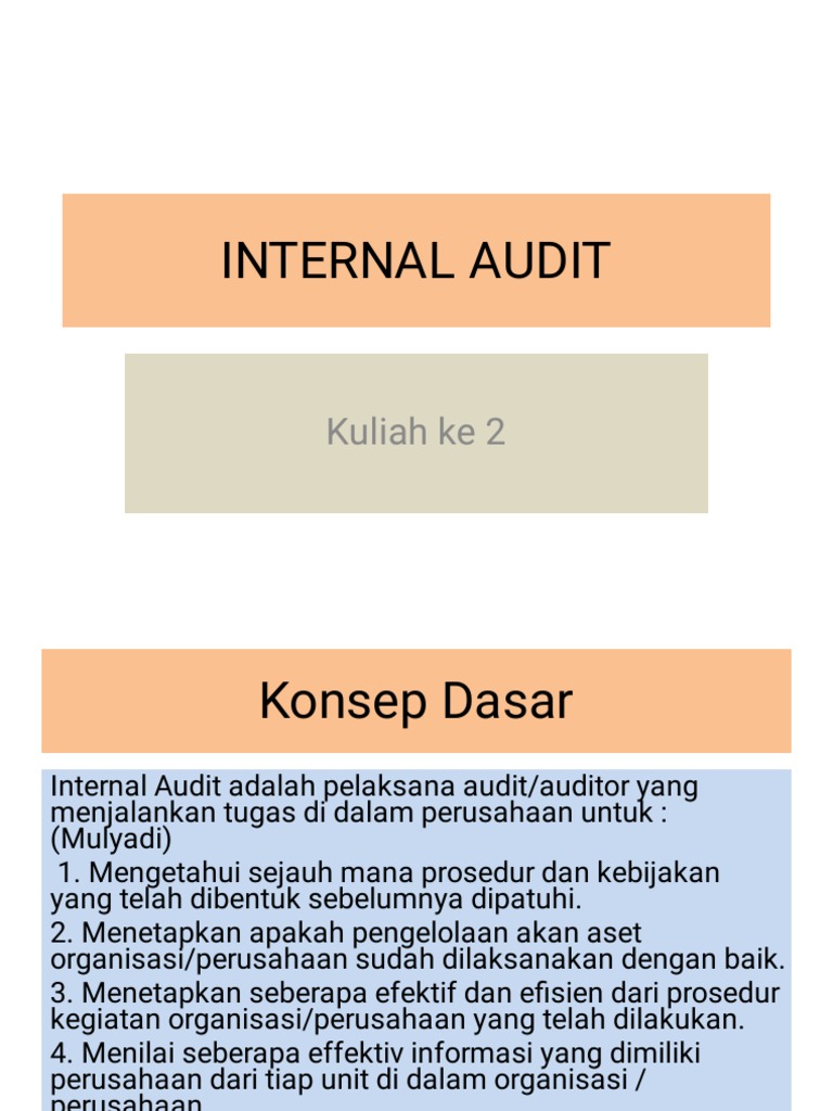MATERI 2 Internal Audit | PDF