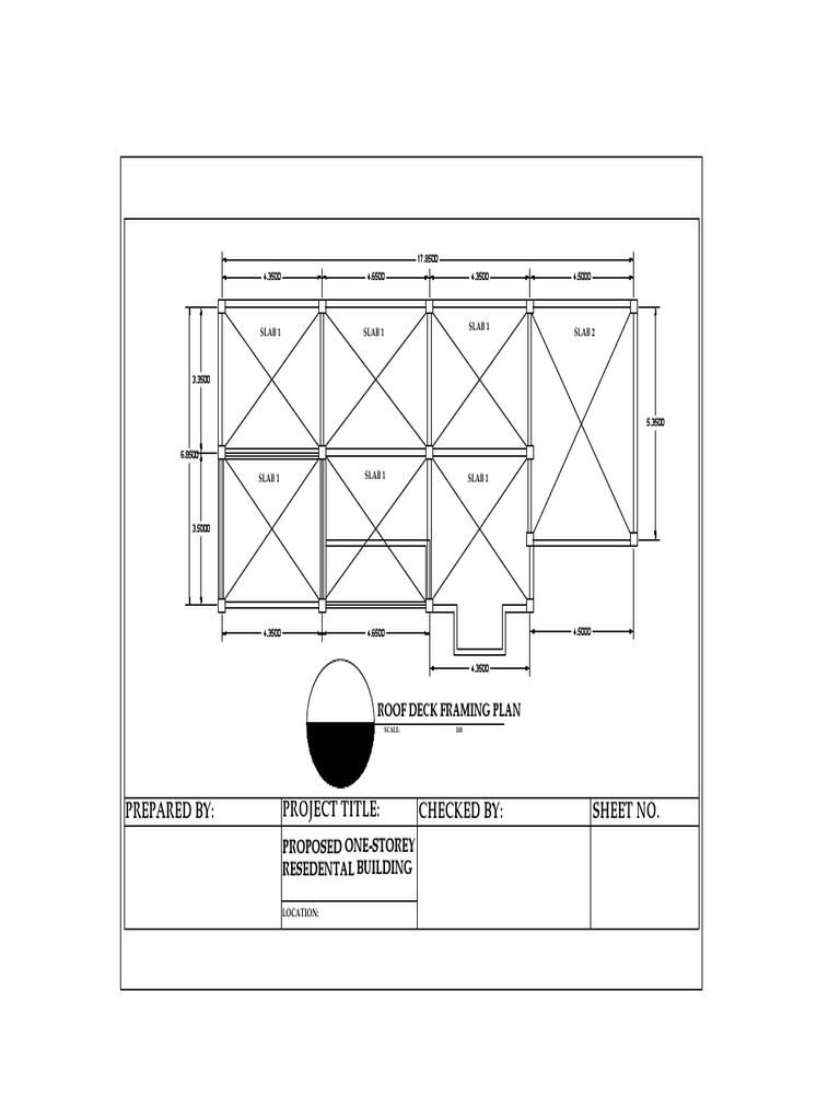 Roof Deck Framing Plan - pdf457 | PDF