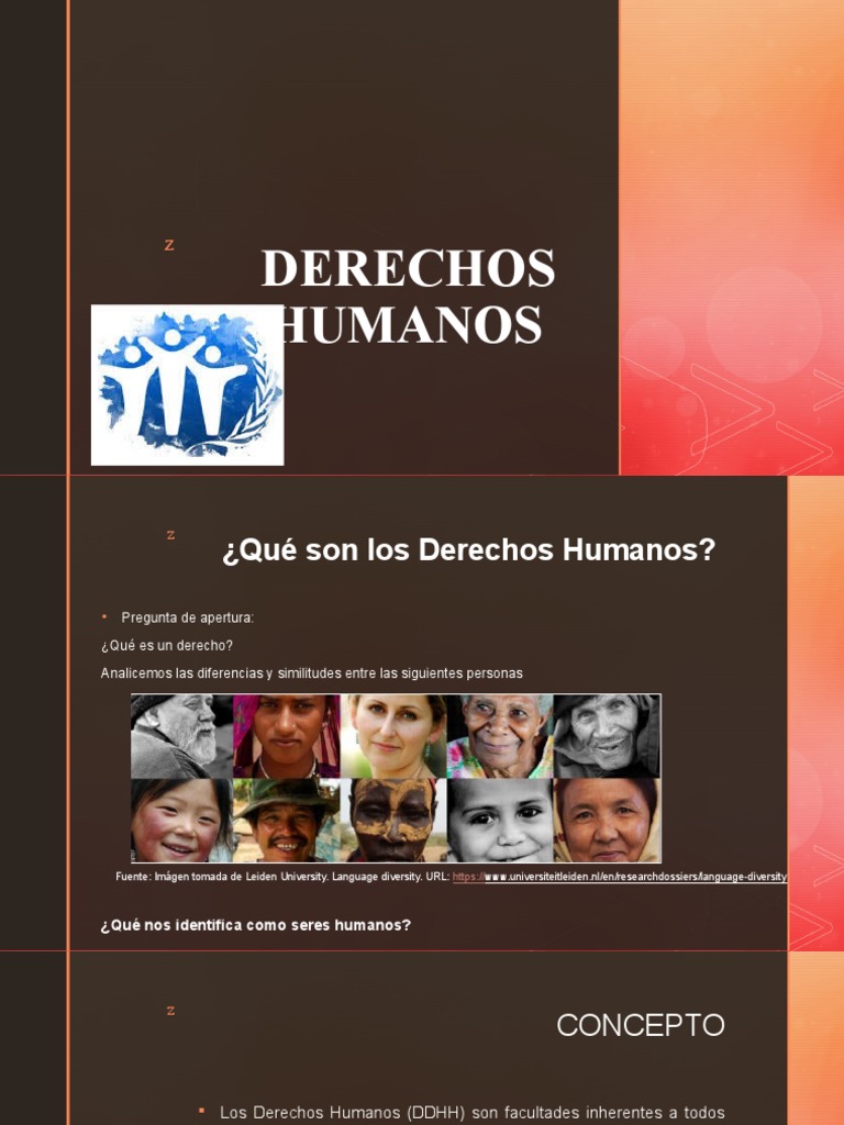 Presentación Derechos Humanos | PDF | Derechos humanos | Convenio europeo de derechos humanos