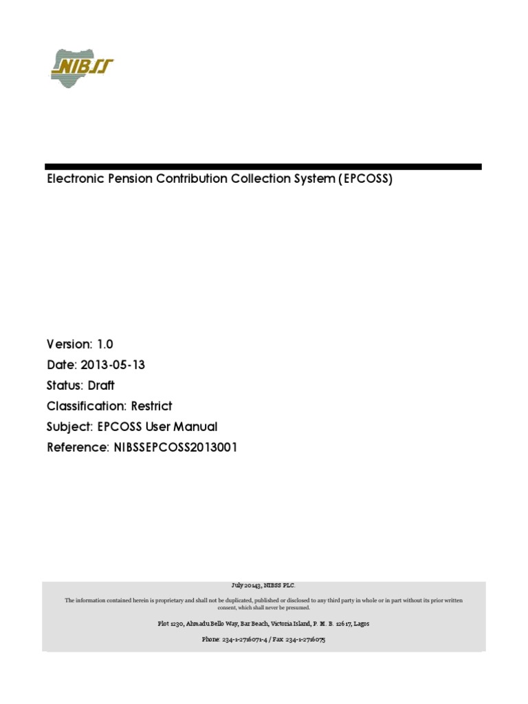 Epcoss Usermanual MODIFIED | PDF | User (Computing) | Login