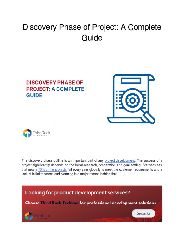 Discovery Phase Outline, Meaning, and All You Need To Know | PDF