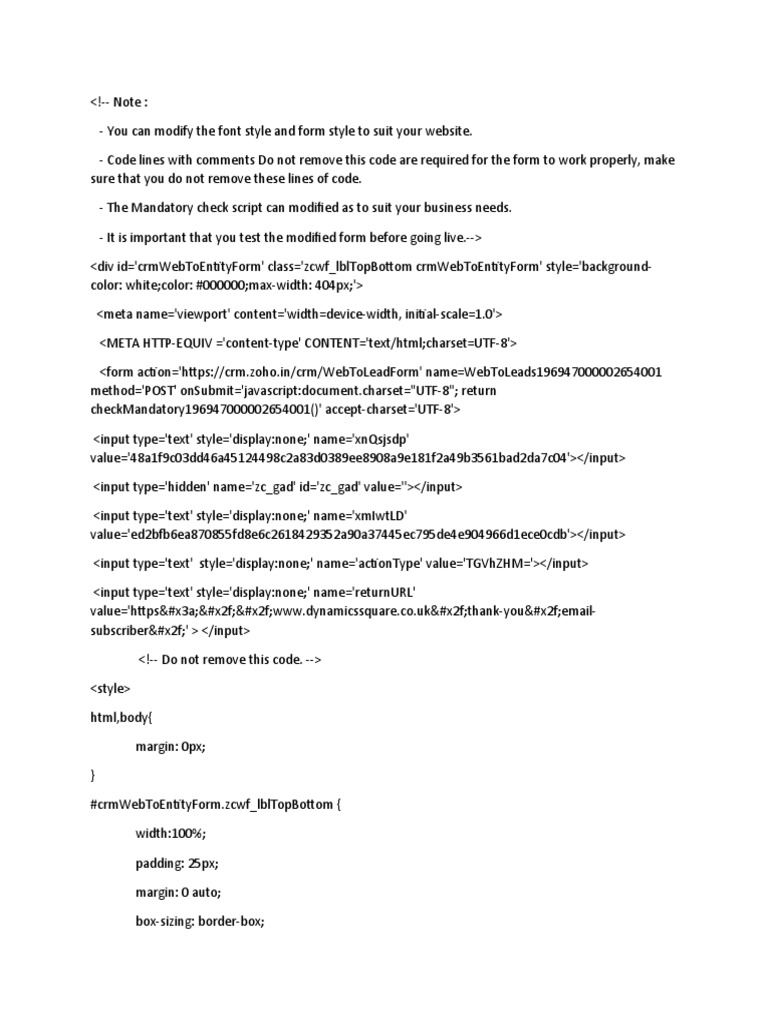 Source Code Form and Thanku Page Email | PDF | Computing | Cyberspace
