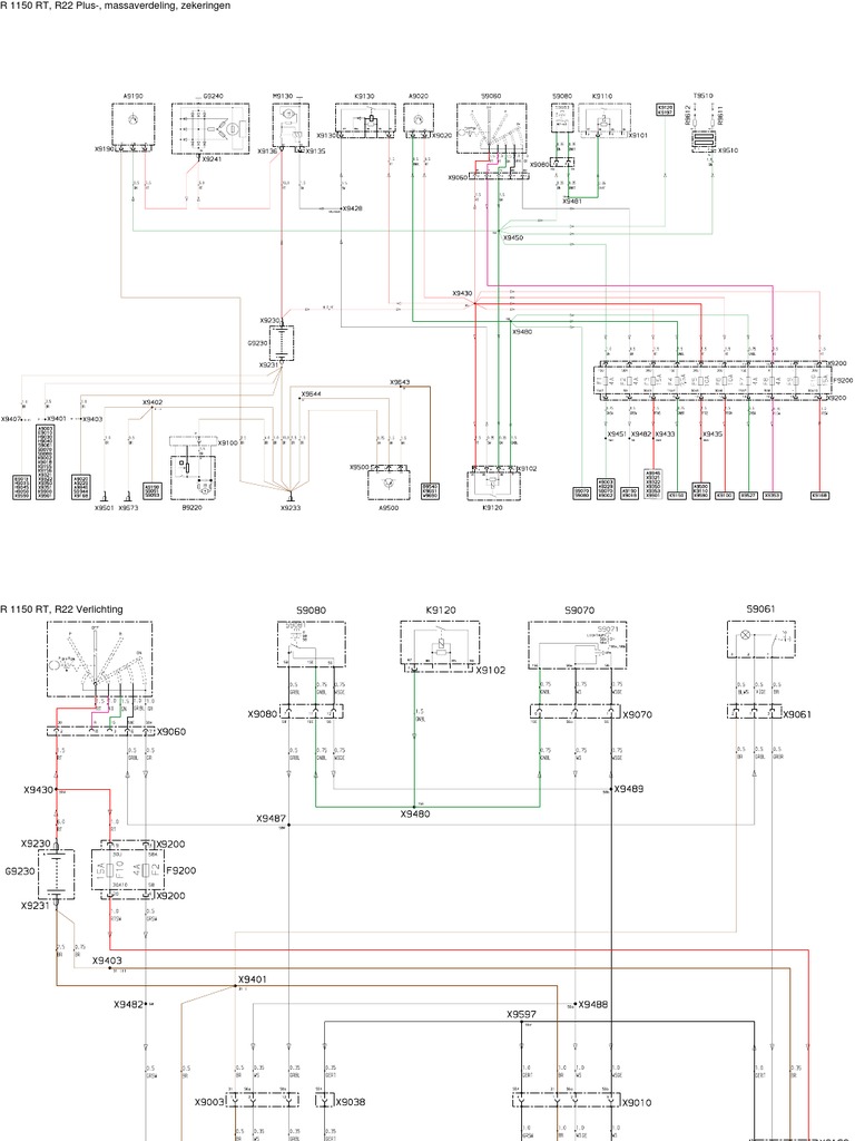 BMW R1150RT Electrical Diagrams | PDF