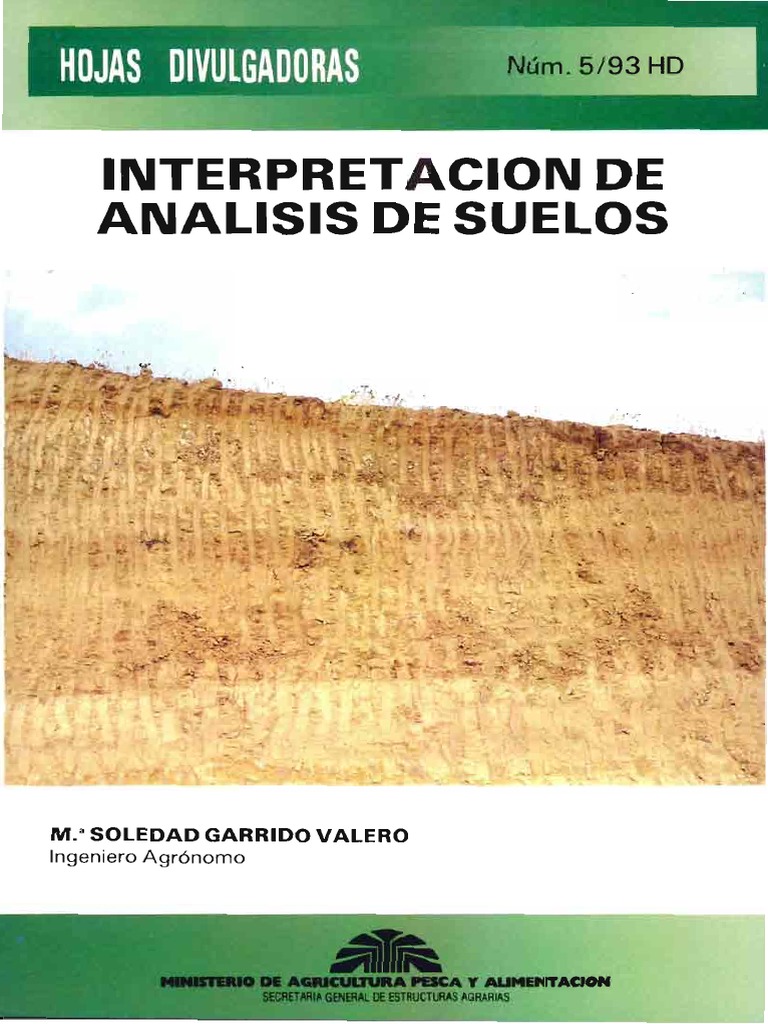 Interpretacion Analisis de Suelos | PDF | Suelo | Ciencias fisicas