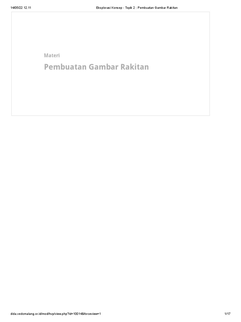 Eksplorasi Konsep - Topik 2 - Pembuatan Gambar Rakitan | PDF