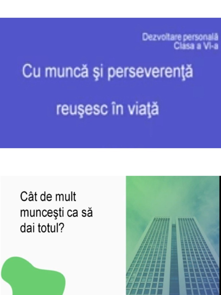 Perseverenta Si Munca | PDF