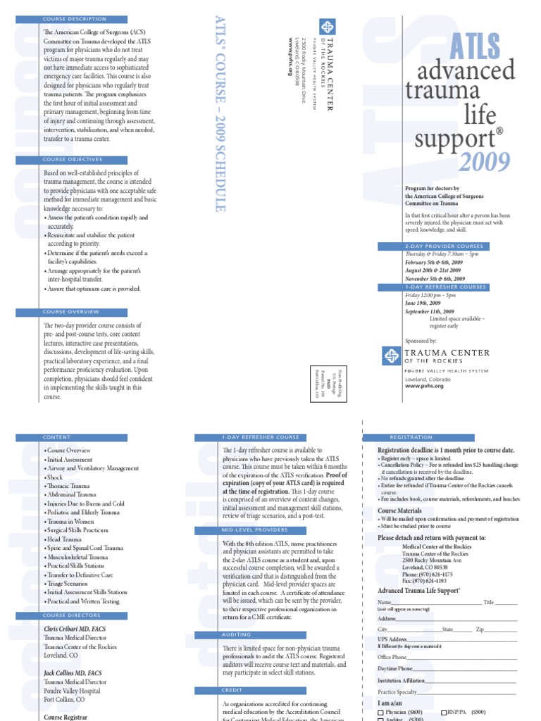 Trauma Atls 2009 | Major Trauma | Physician
