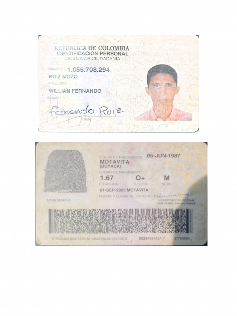 Cédula William Ruiz | PDF