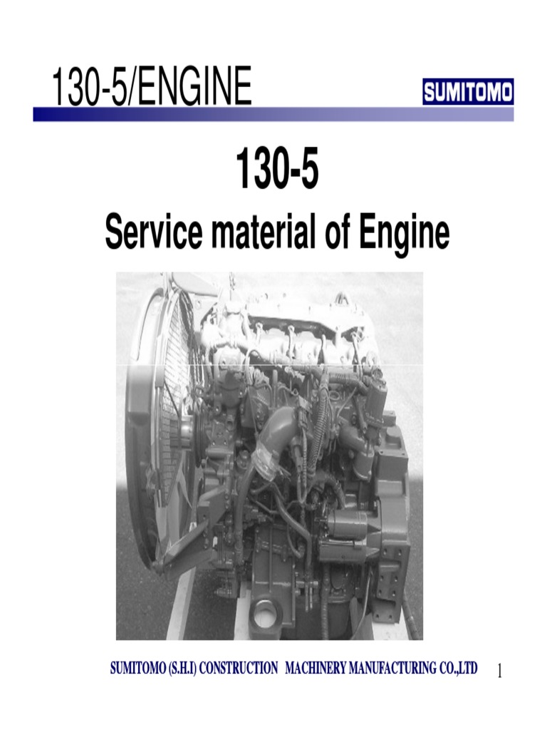 Sumitomo SH130-5 EM | PDF | Fuel Injection | Turbocharger