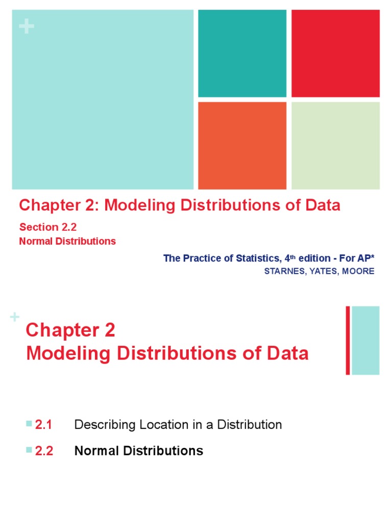 Chapter 2: Modeling Distributions of Data: Section 2.2 | PDF