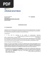 Concentrix Offer Letter | PDF