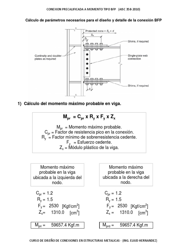 Conexión Viga-Columna Tipo BFP | PDF | Mecánica | Ingeniería estructural
