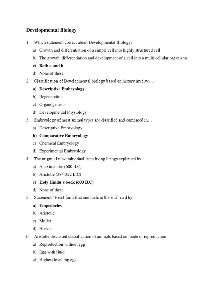 Developmental Biology | PDF | Regeneration (Biology) | Fertilisation