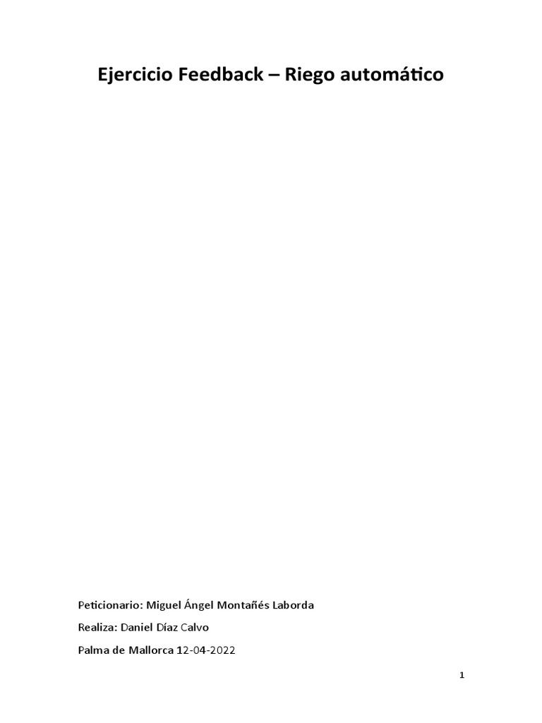 Ejercicio Feedback | PDF | Herramientas | Electricidad