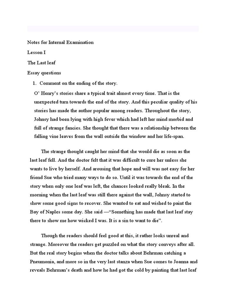 Notes For Internal Examination (General English) | PDF | Trees ...