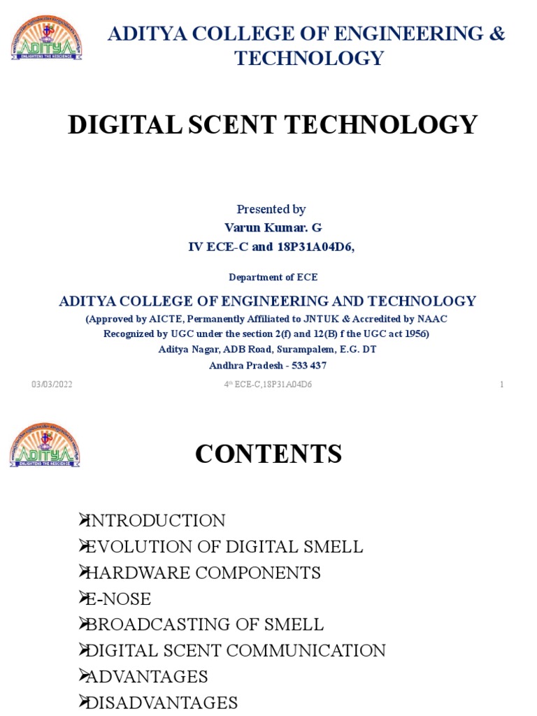 Digital Scent Technology | PDF | Odor | Olfaction