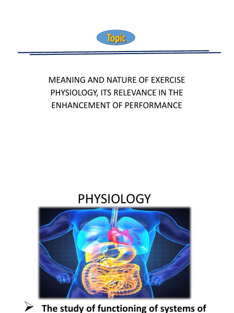 Introduction of Sports Physiology | PDF | Physiology | Tissue (Biology)