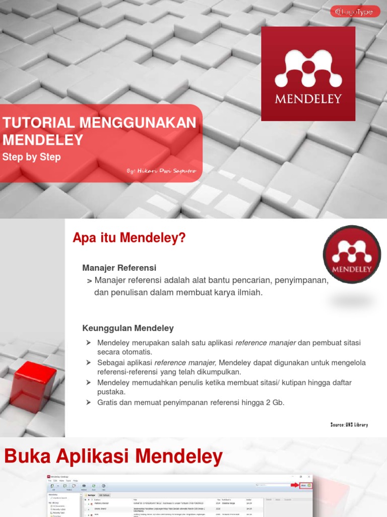 Tutorial Menggunakan Aplikasi Mendeley | PDF