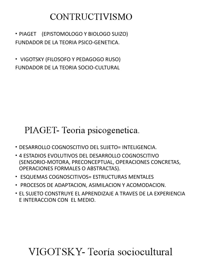 Constructivismo y Epistemología en Educación | PDF