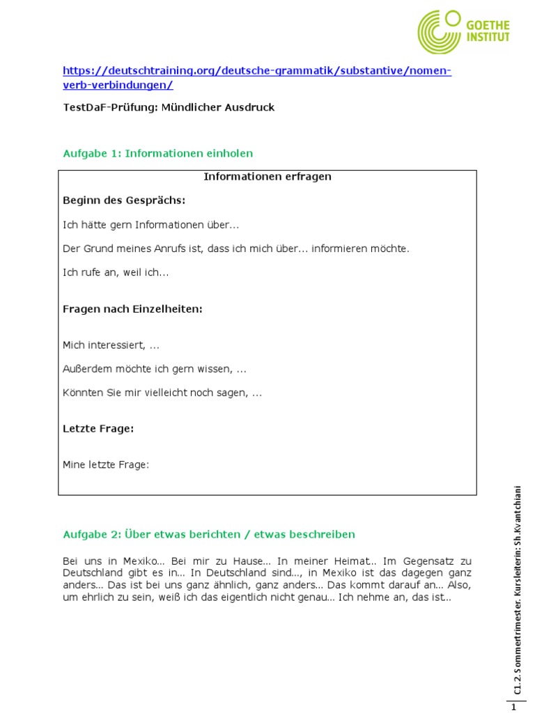 MA TestDaf | PDF