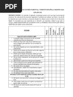 Manual del Cuestionario PSI-SF Perú | PDF | Escala Likert | Análisis ...
