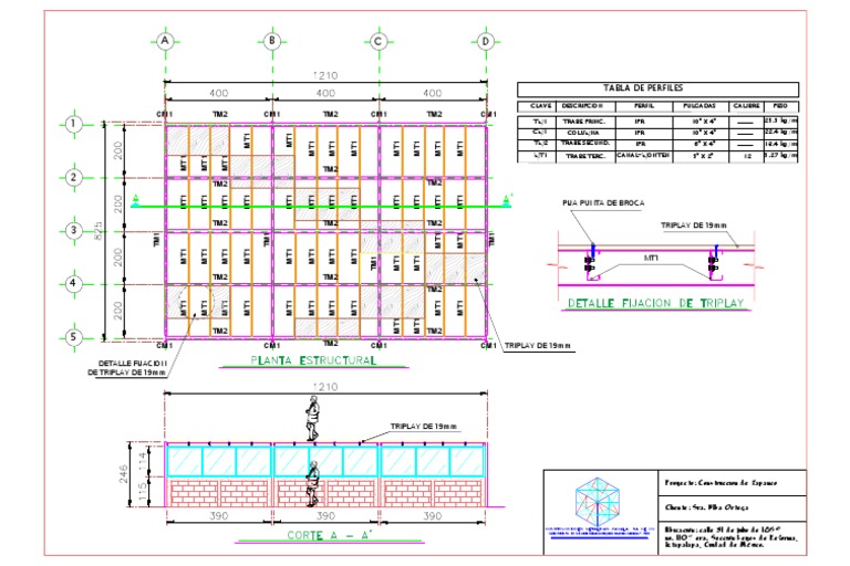 Tapanco Construction Profile Table | PDF