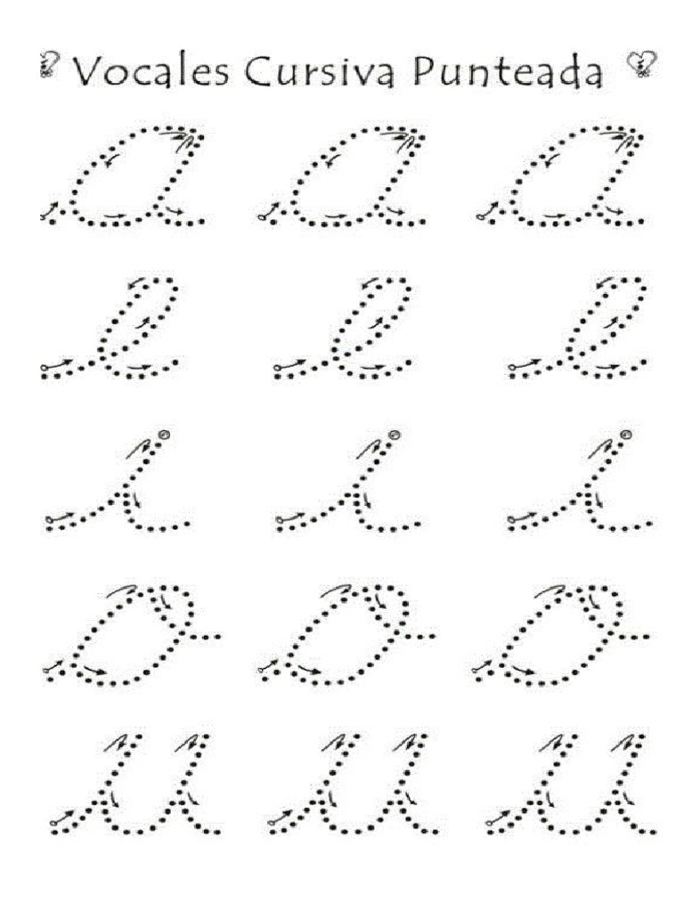 Vocales Punteadas | PDF Vocales Punteadas | PDF