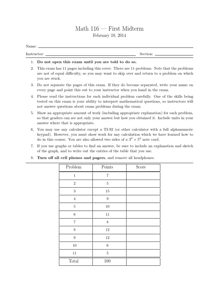 Calculus 2 Practice Exam Pdf Test Assessment Derivative