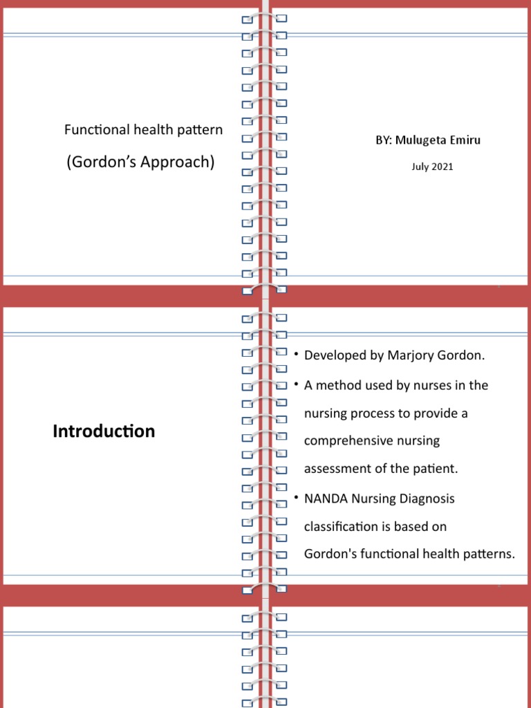 (Gordon's Approach) : Functional Health Pattern | PDF | Self ...